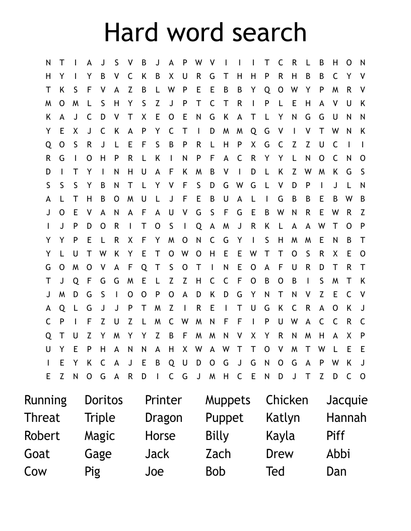 Best Hard Word Search Puzzles To Download Print For Free Worksheets Best Hard Word Search Puzzles To Download Print For Free Worksheets