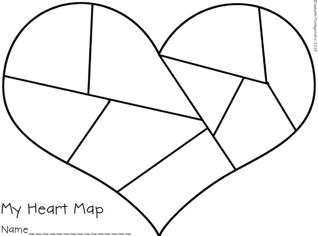 Free printable heart map for writing, Download Free printable heart map for writing png images ...