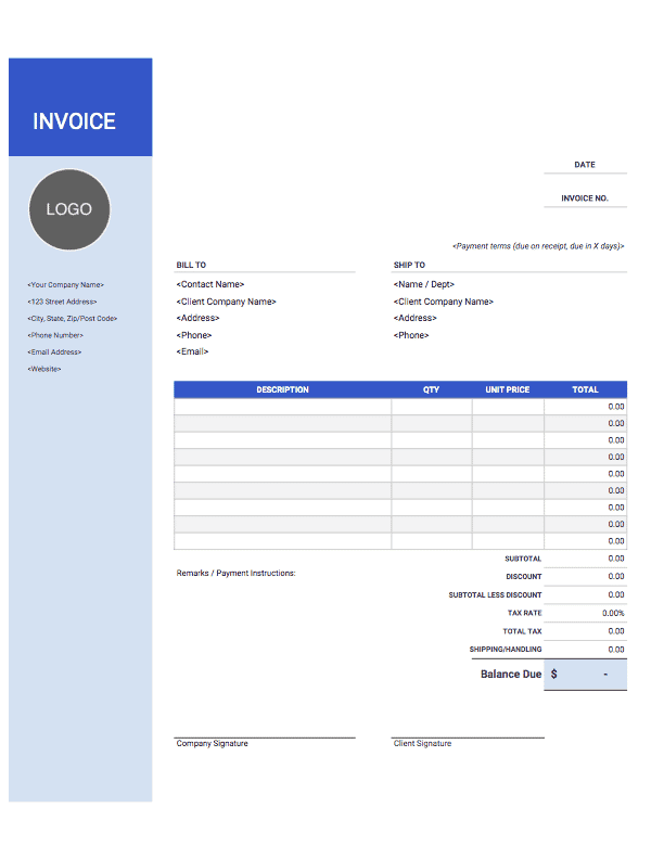 Free printable invoice word, Download Free printable invoice word png images, Free Worksheets on ...