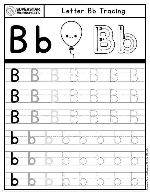 30 Free Letter B Worksheets - Worksheets Library