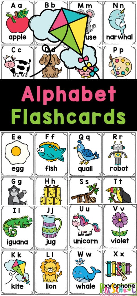 FREE ABC Letter Alphabet Flash Cards Printable - Worksheets Library