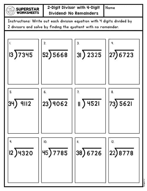 Free Printable Long Division Worksheets For 5th Graders Download Free Free Printable Long Division Worksheets For 5th Graders Download Free