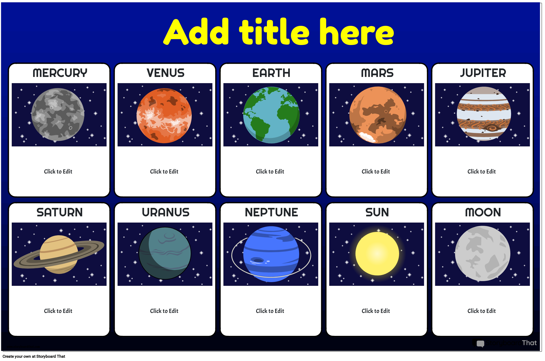 Free Solar System Posters — Customize and Print Today - Worksheets Library