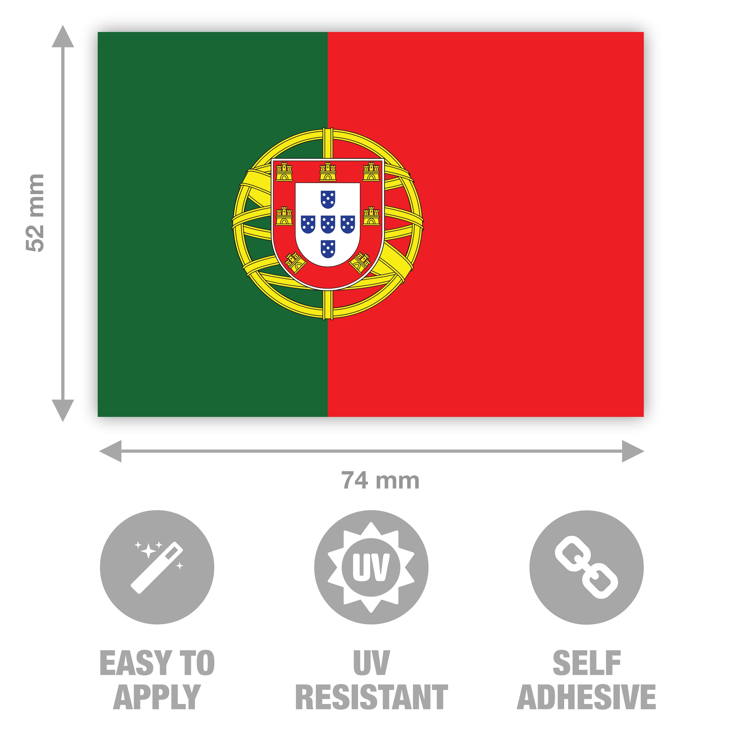 10 Portuguese Flag Stickers 7 4 X 5 2 Cm Portugal Vinyl 10 Portuguese Flag Stickers 7 4 X 5 2 Cm Portugal Vinyl