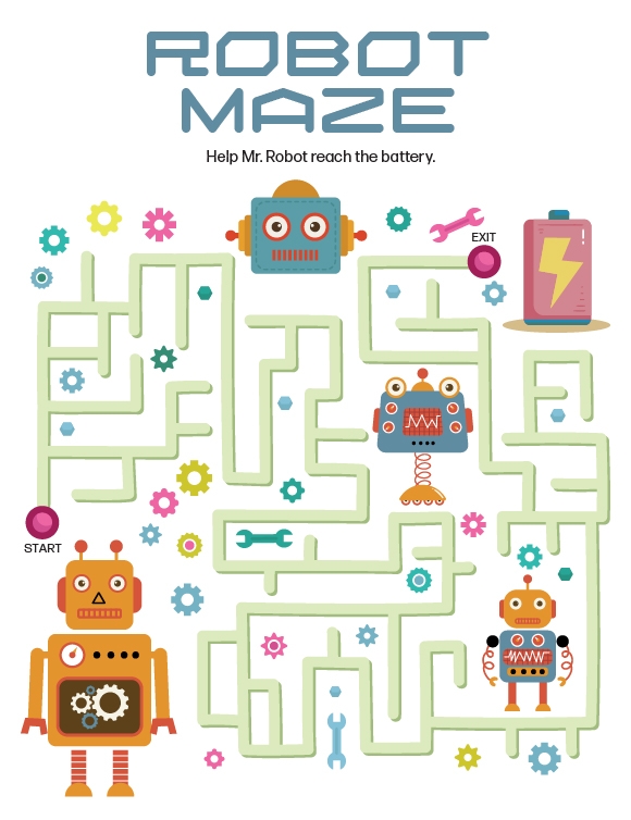 Printables - Robot Game | HP® Official Site - Worksheets Library
