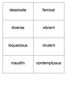 Free printable sat vocabulary flashcards, Download Free printable sat ...