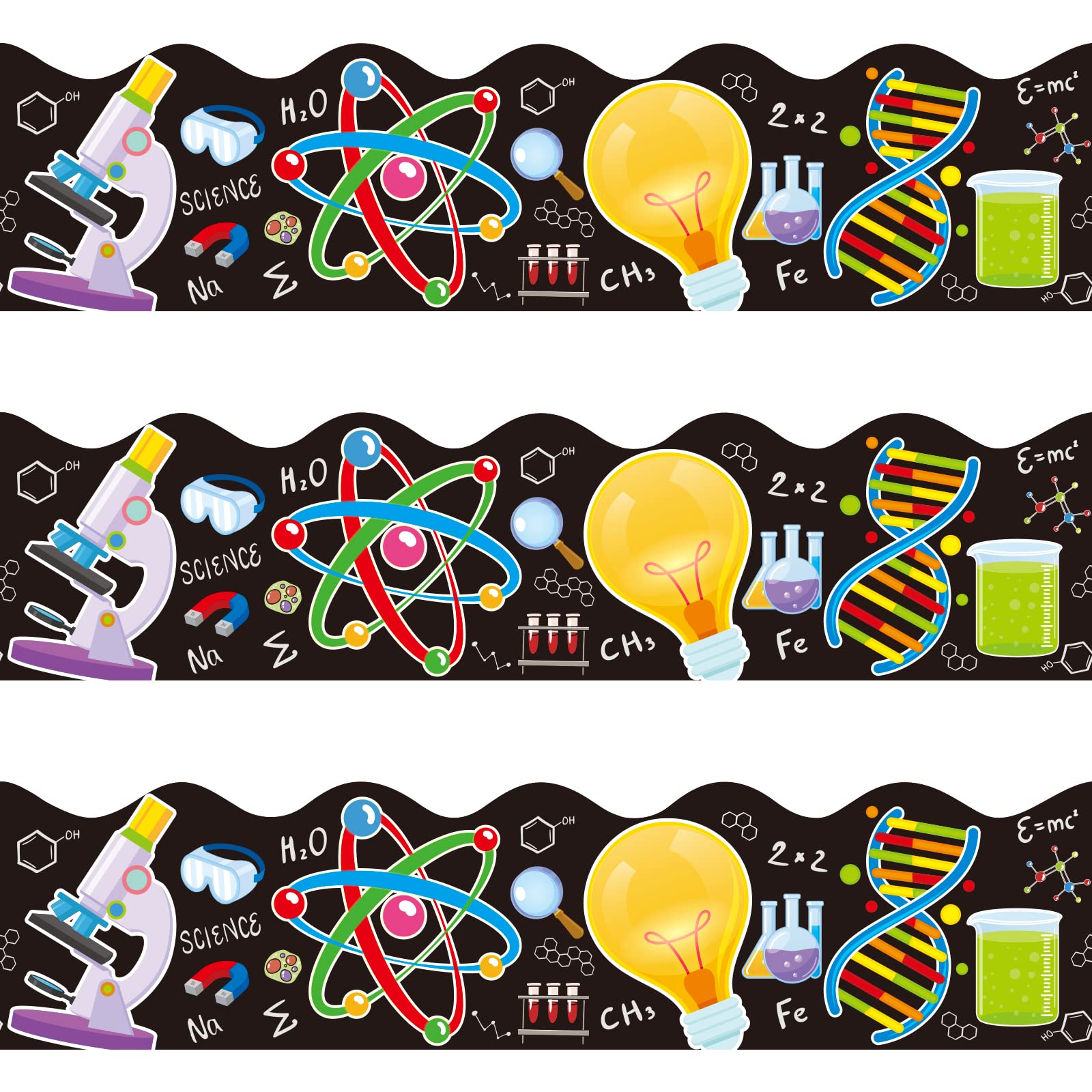 72 Feet Science Bulletin Board Borders Science Lab Border for ...