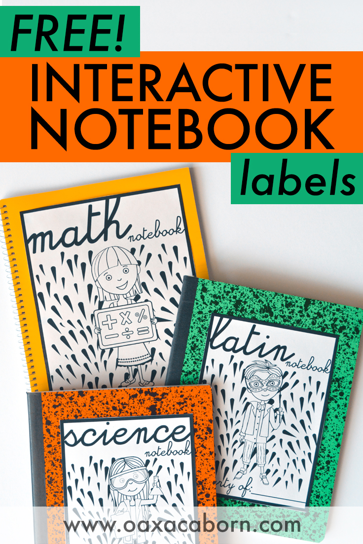 Interactive Notebook Labels: FREE Printables – The Oaxacaborn Blog ...