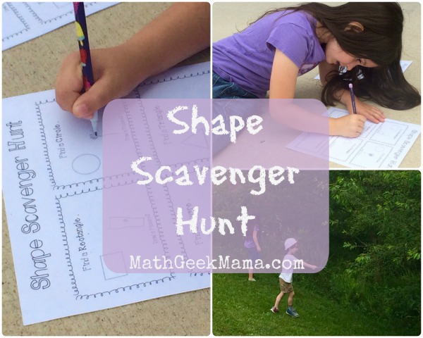 Shape Scavenger Hunt - Worksheets Library