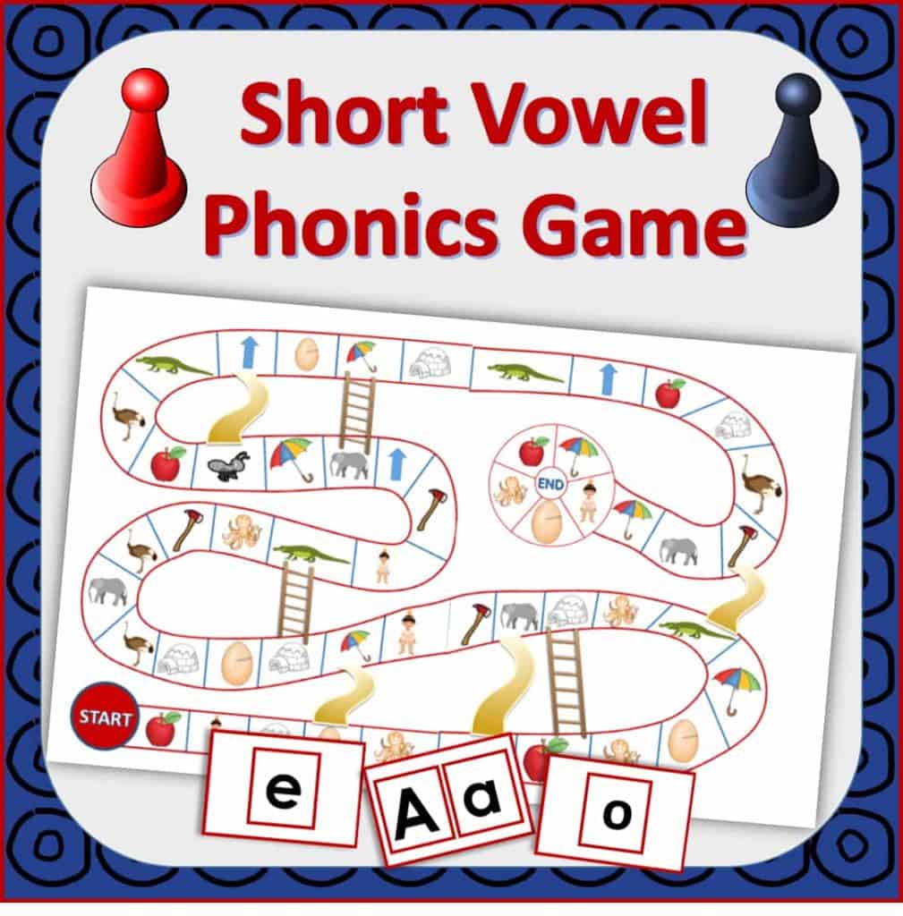 Printable Short Vowel Phonics Game - Homeschool Printables for Free ...