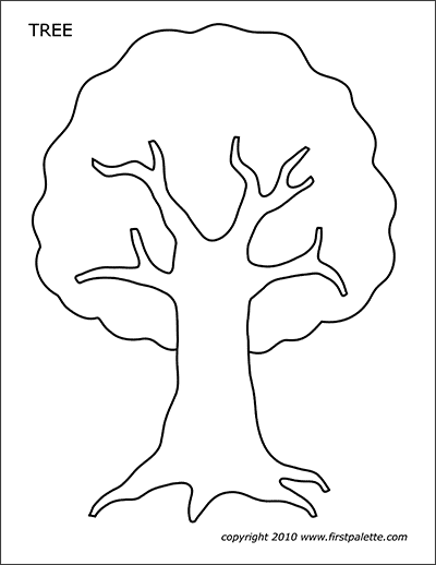 Free printable stencils of trees, Download Free printable stencils of ...