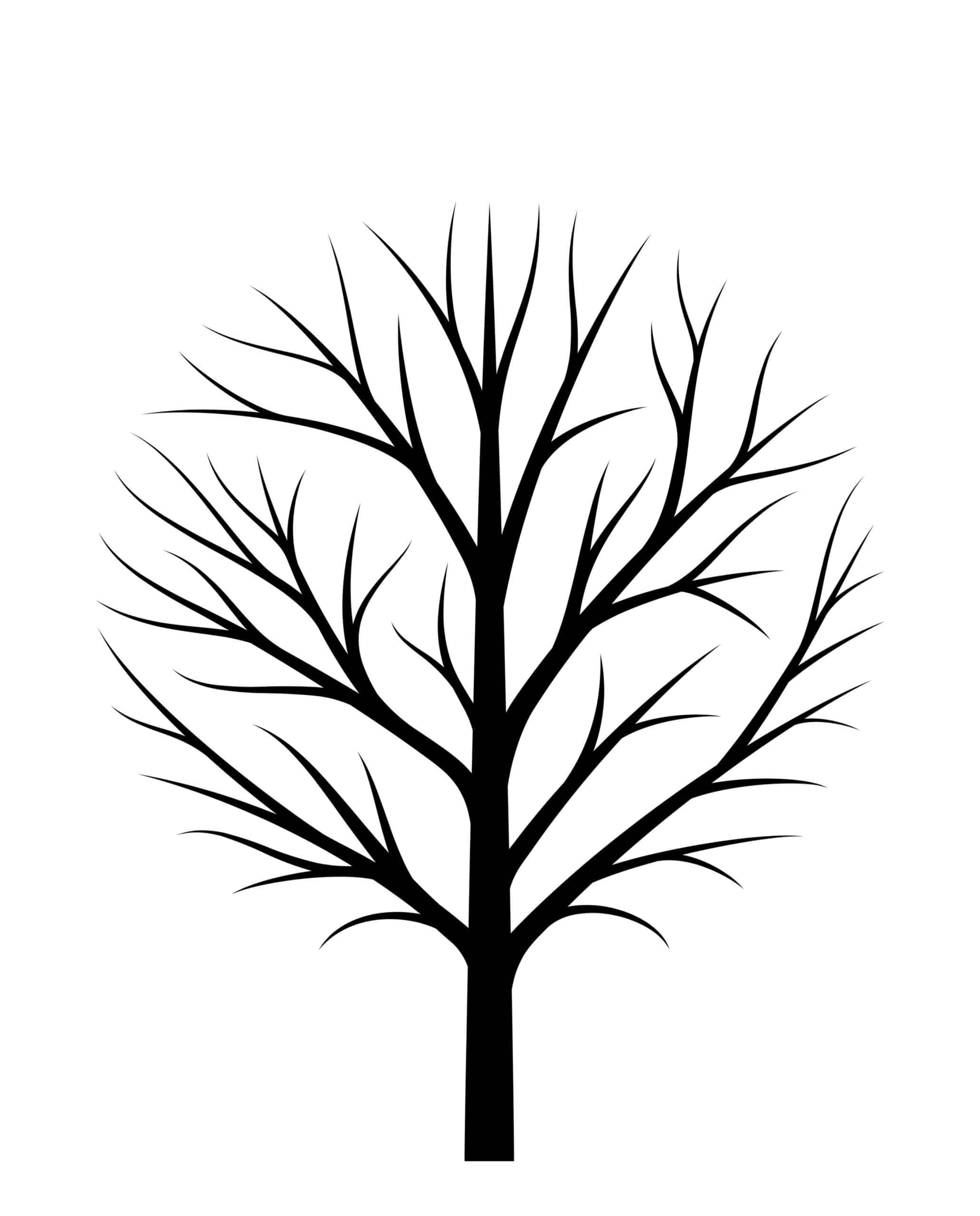 Free printable stencils of trees, Download Free printable stencils of ...