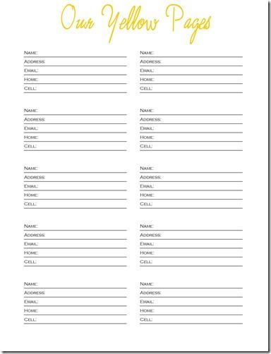 Phone Contact List Template - 10 Free PDF Printables | Printablee ...