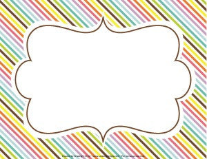 Bright Editable Sign Template| Schoolgirl Style - Worksheets Library