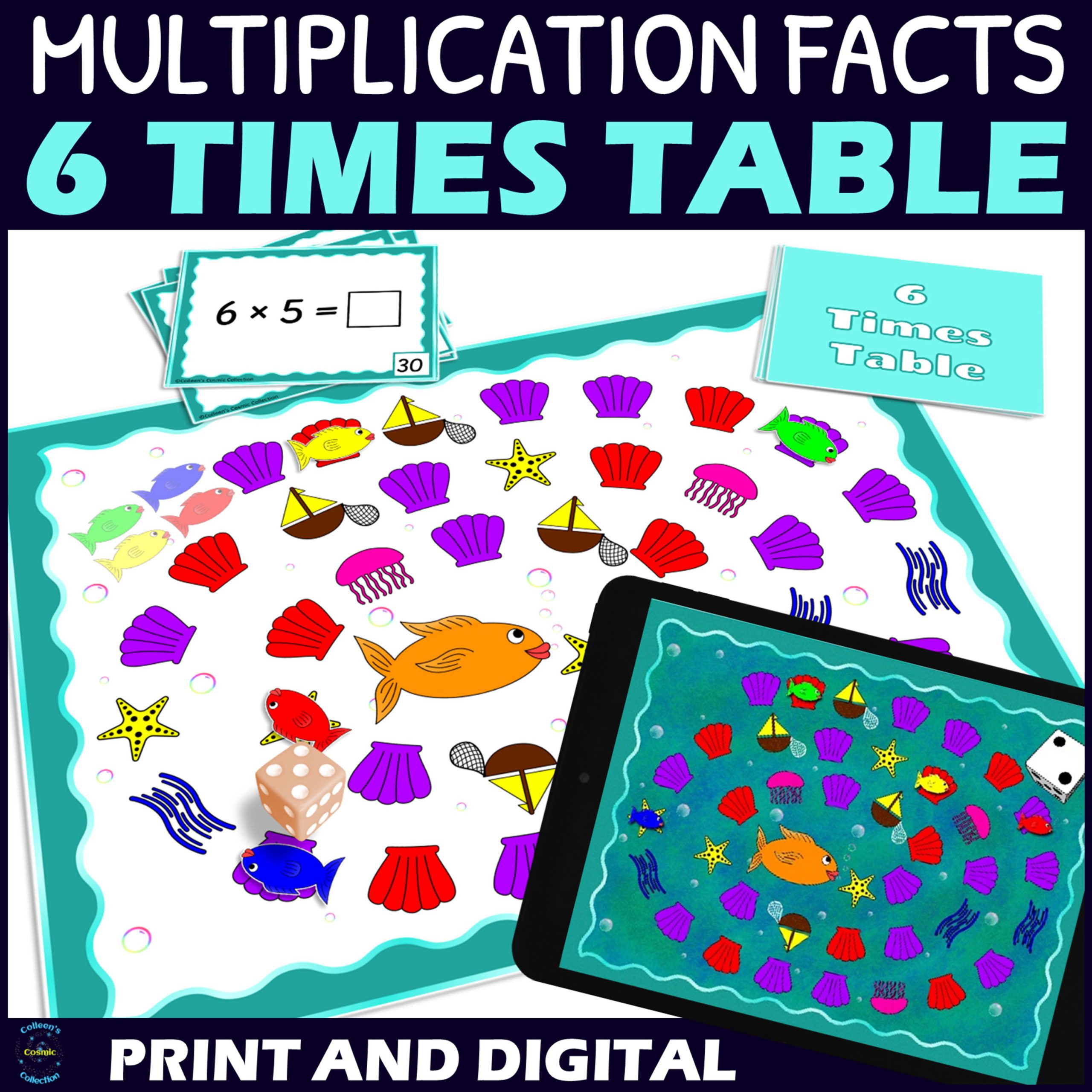 Multiplication Facts Fluency Game – 6 Times Table Review ...