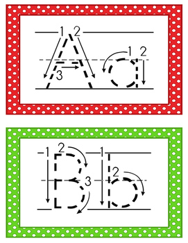 Free Alphabet Tracing Cards - Worksheets Library