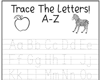Printable A-Z Letter Tracing Worksheet Capital and Lowercase ... - Worksheets Library