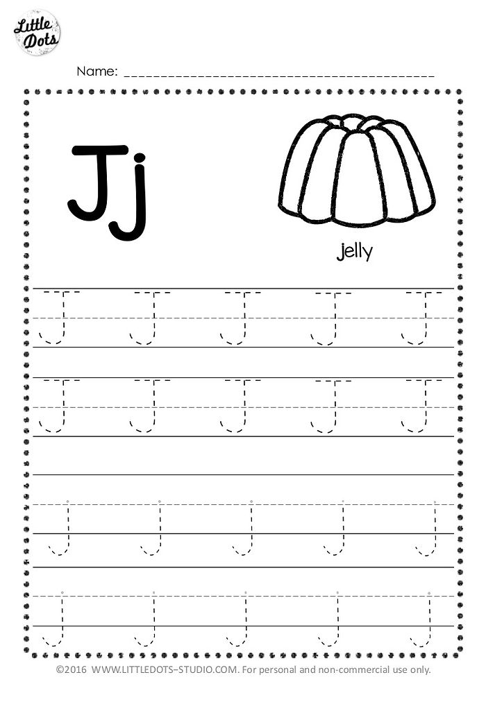 Free Letter J Tracing Worksheets - Worksheets Library