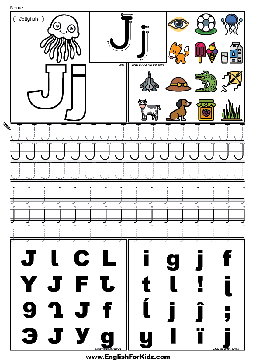 Free printable tracing letter j, Download Free printable tracing letter j png images, Free ...