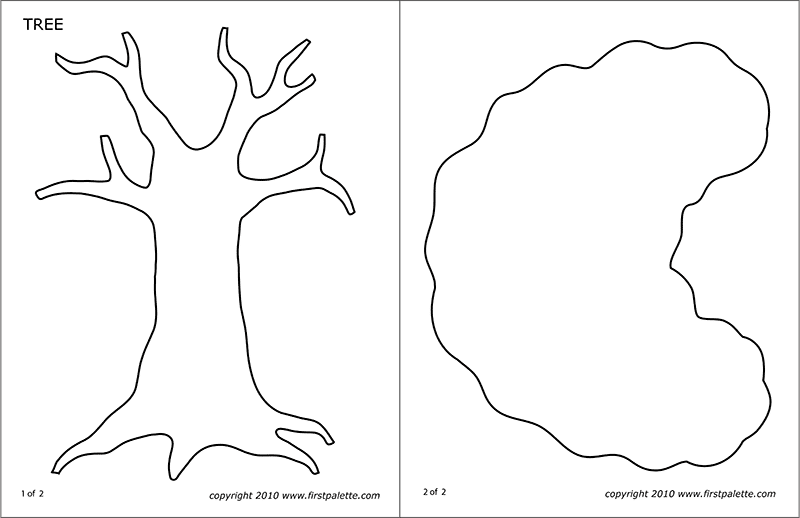 Free printable tree shapes, Download Free printable tree shapes png ...