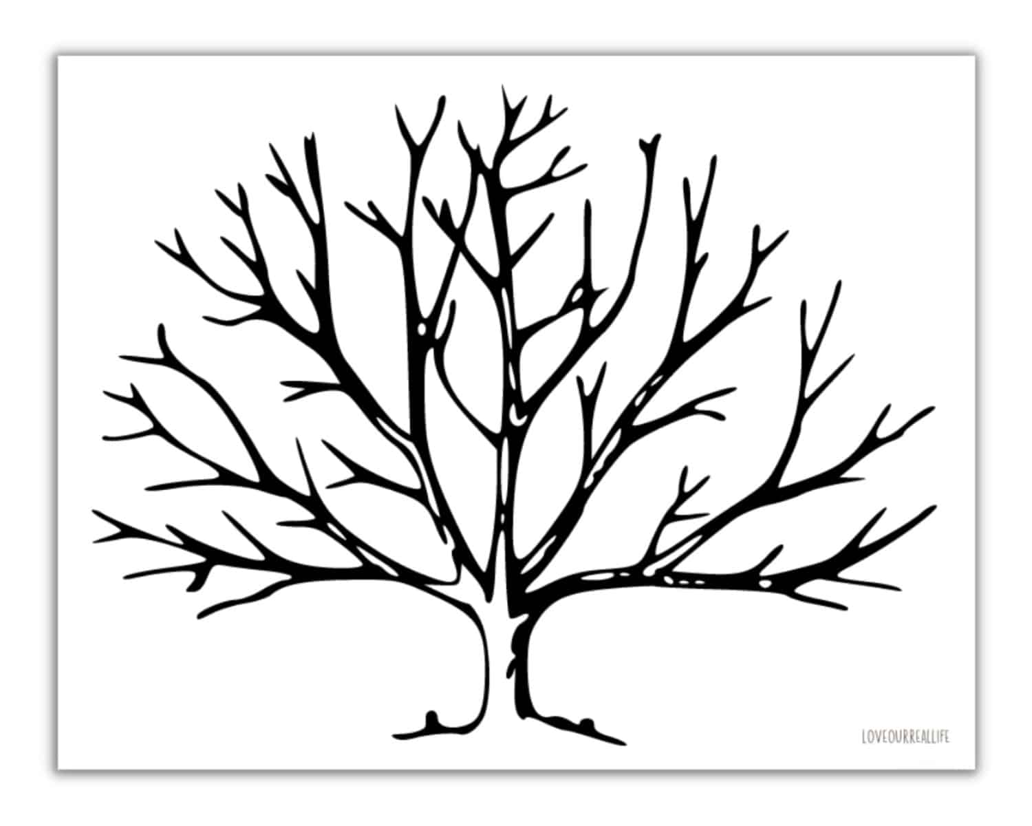 Free printable tree templates, Download Free printable tree templates ...