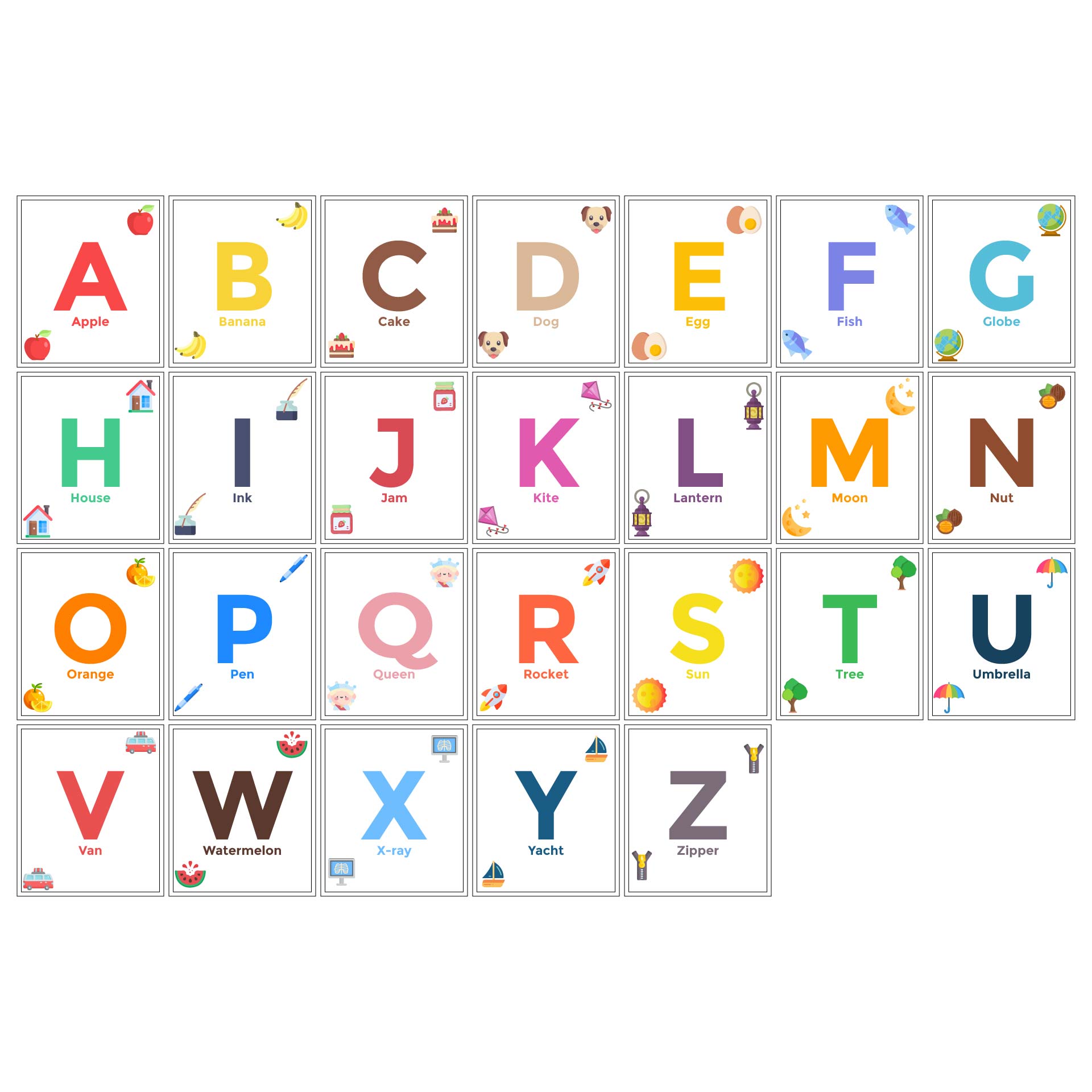Alphabet Flashcards - 13 Free PDF Printables | Printablee - Worksheets Library
