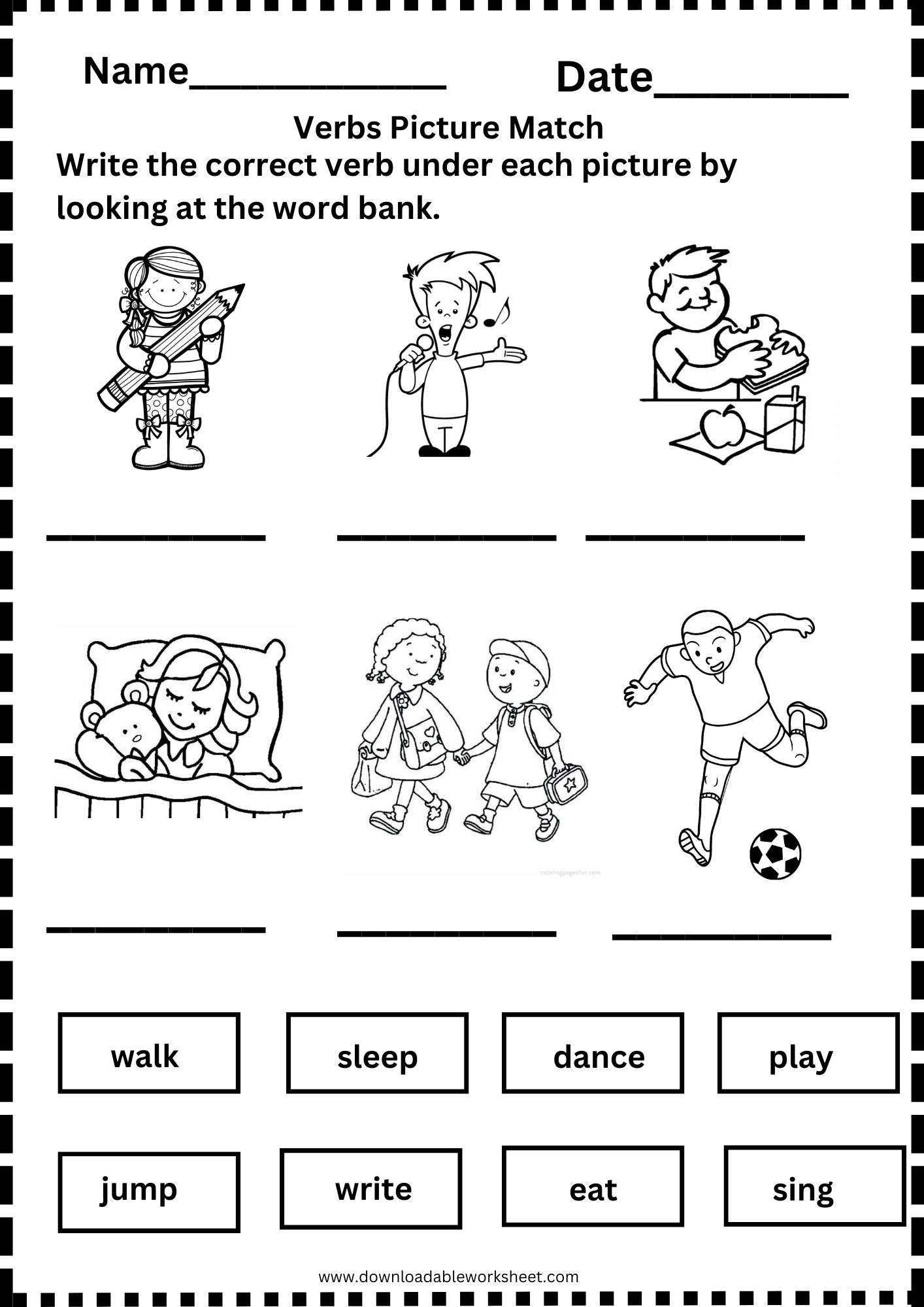 Verbs Printable Worksheets Worksheets Library Verbs Printable Worksheets Worksheets Library