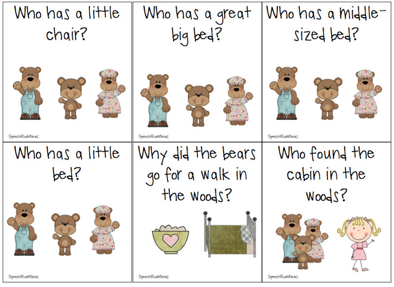 Template Goldilocks And The Three Bears Free Printables - FREE Templates