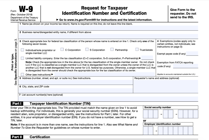 W-9 Form—Fill Out the IRS W-9 Form Online for 2023 | Smallpdf ...