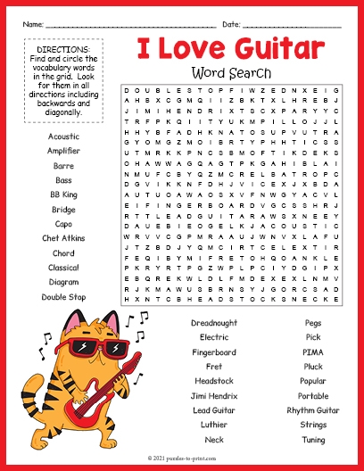 Free Printable Word Search Puzzle Games - Worksheets Library