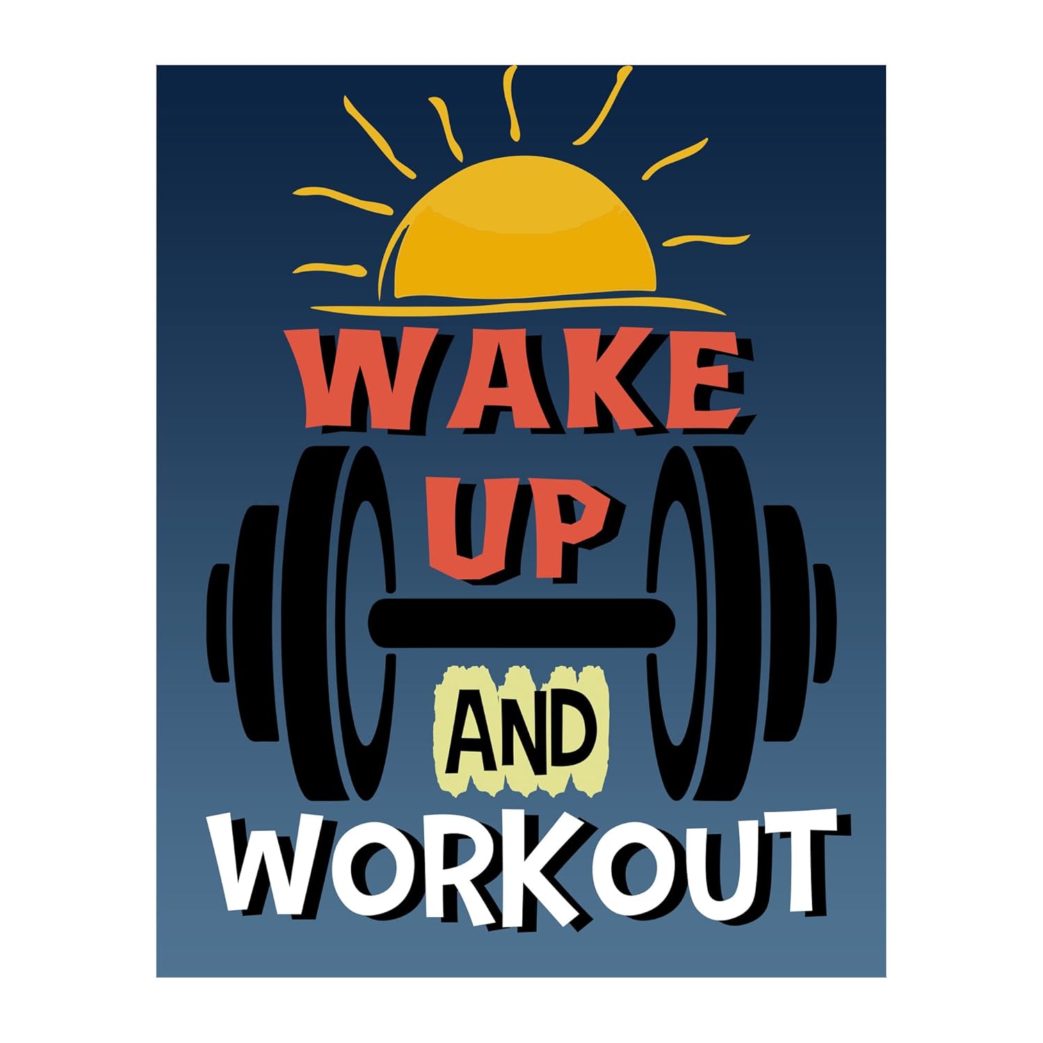 Motivational Gym Quotes Exercise and Fitness Wall Art Print in ...