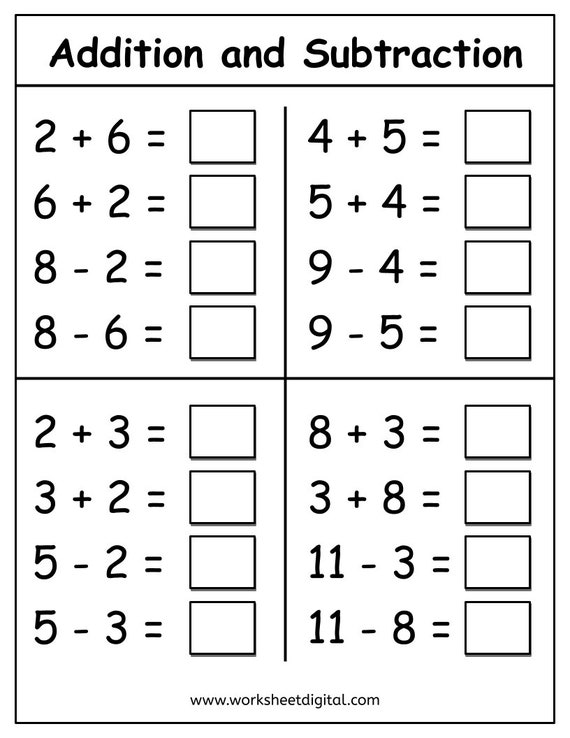 Free printable worksheets in math for grade 1, Download Free printable ...