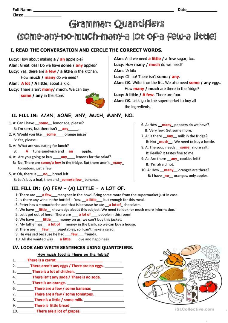 Quantifiers - Worksheets Library