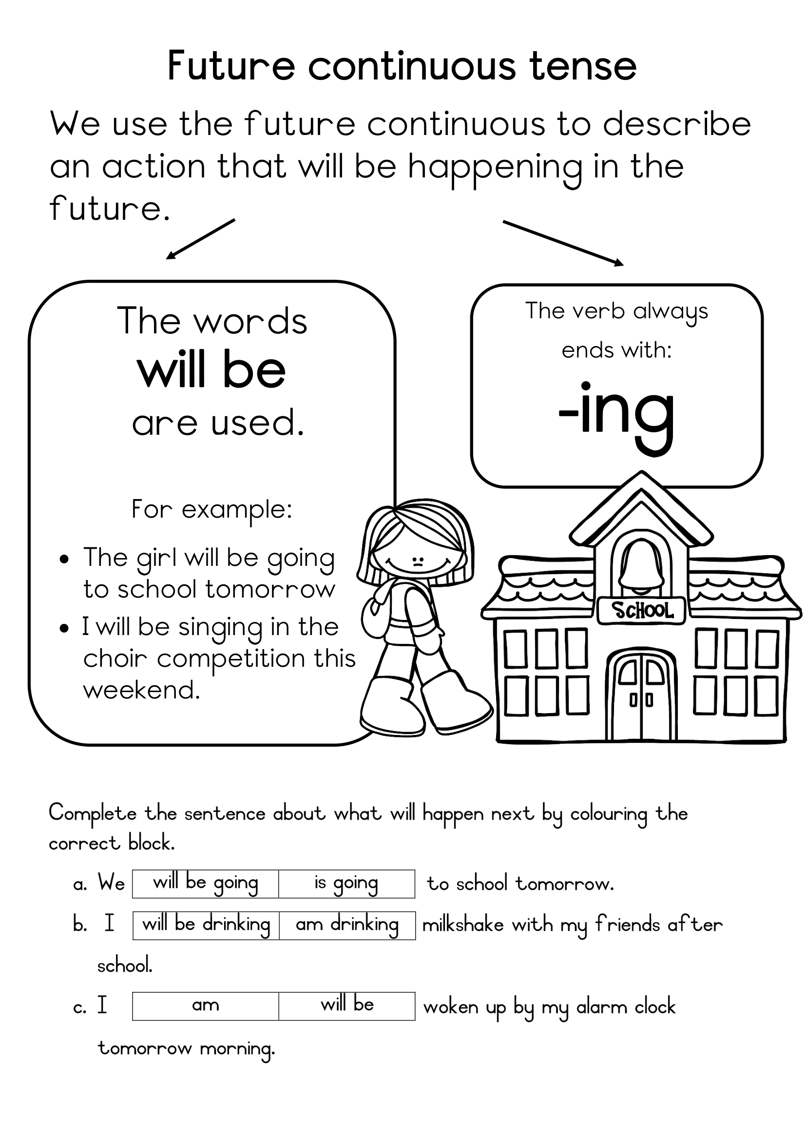 FREE Continuous Tense Worksheets Past Present And Future FREE Continuous Tense Worksheets Past Present And Future