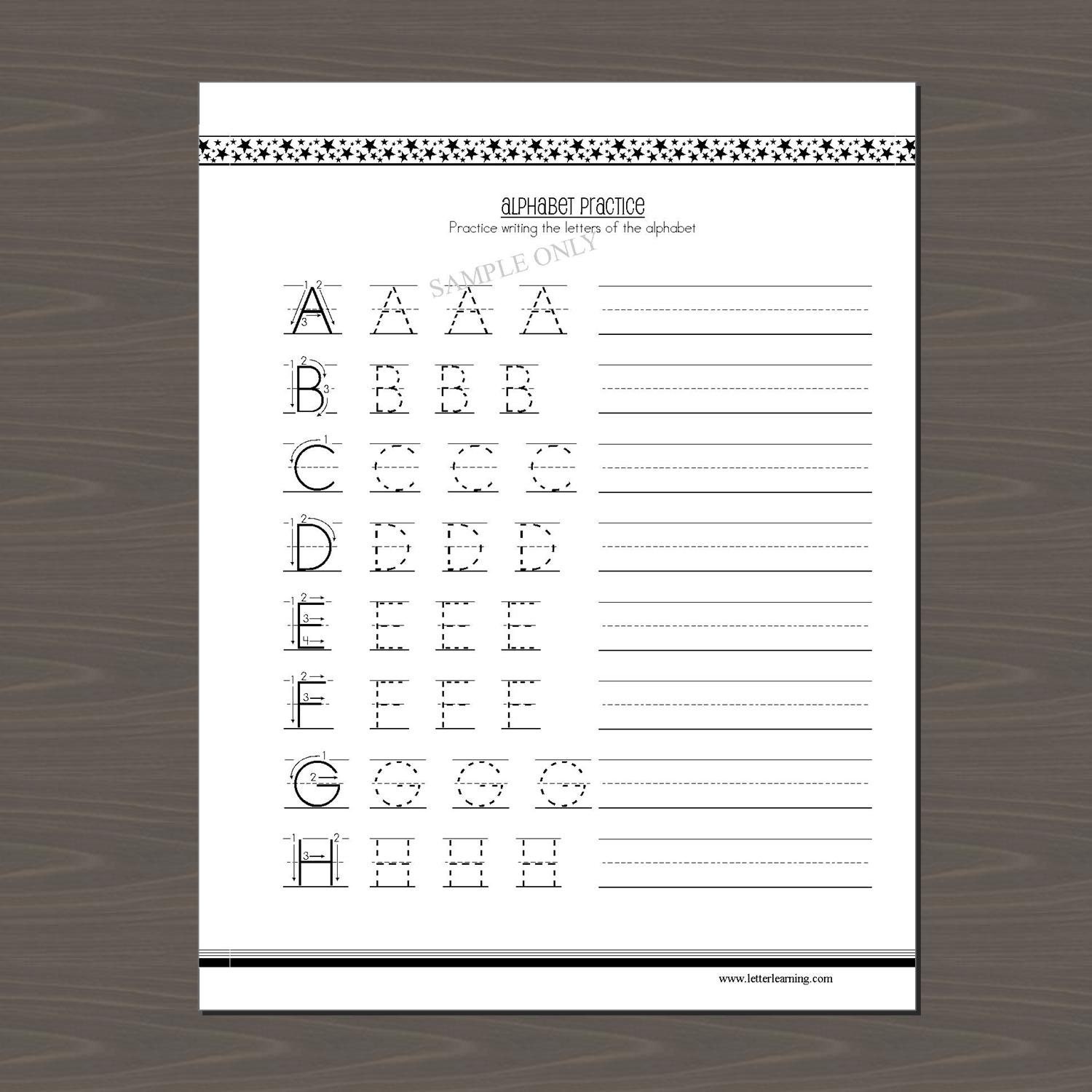 Alphabet and Number Writing Practice, Learn to Write Letters and ...