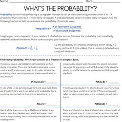 Printable 7th Grade Probability Worksheets | Education.com - Worksheets ...