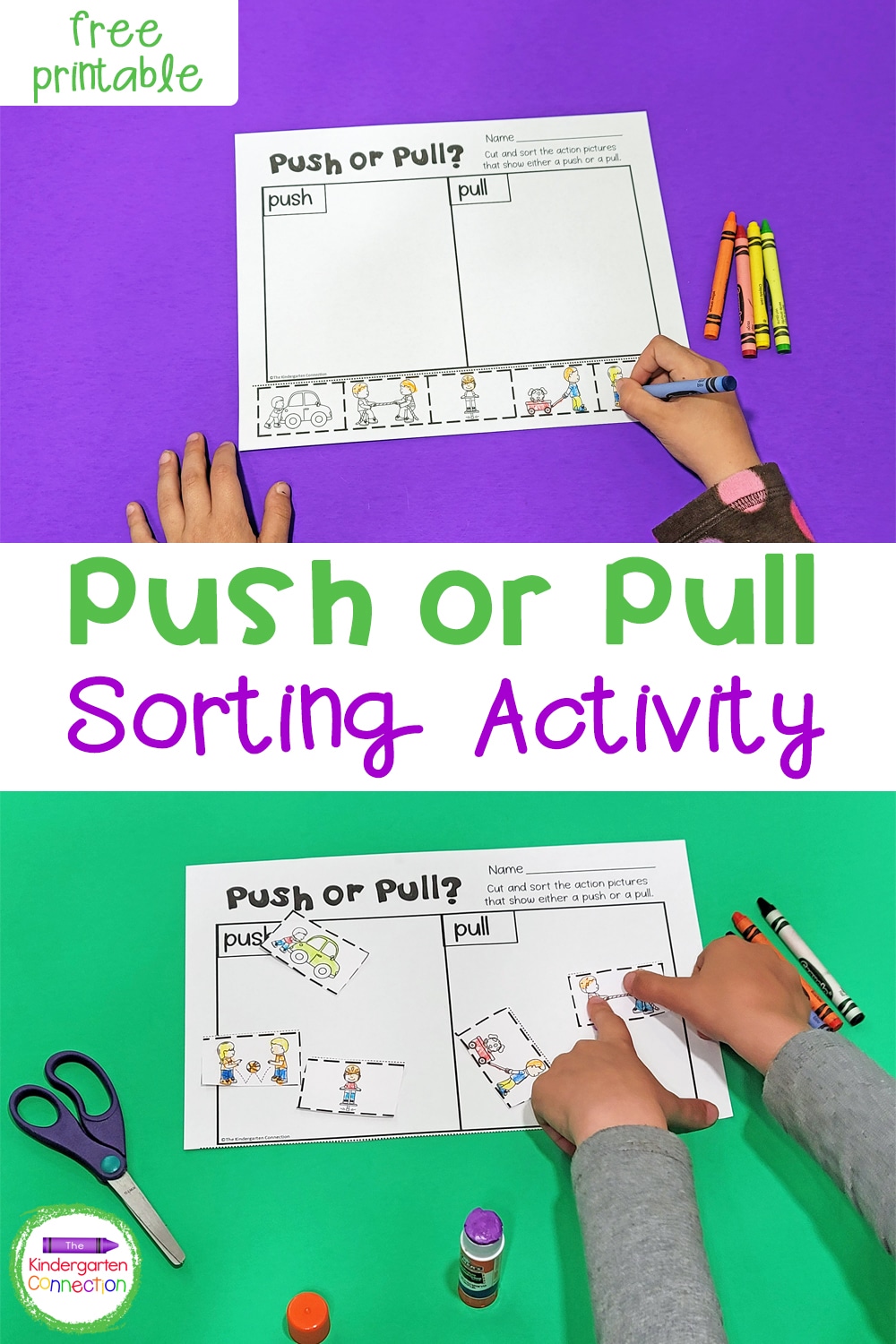 Fun Push and Pull Worksheets for Kindergarten | Engaging Learning ...