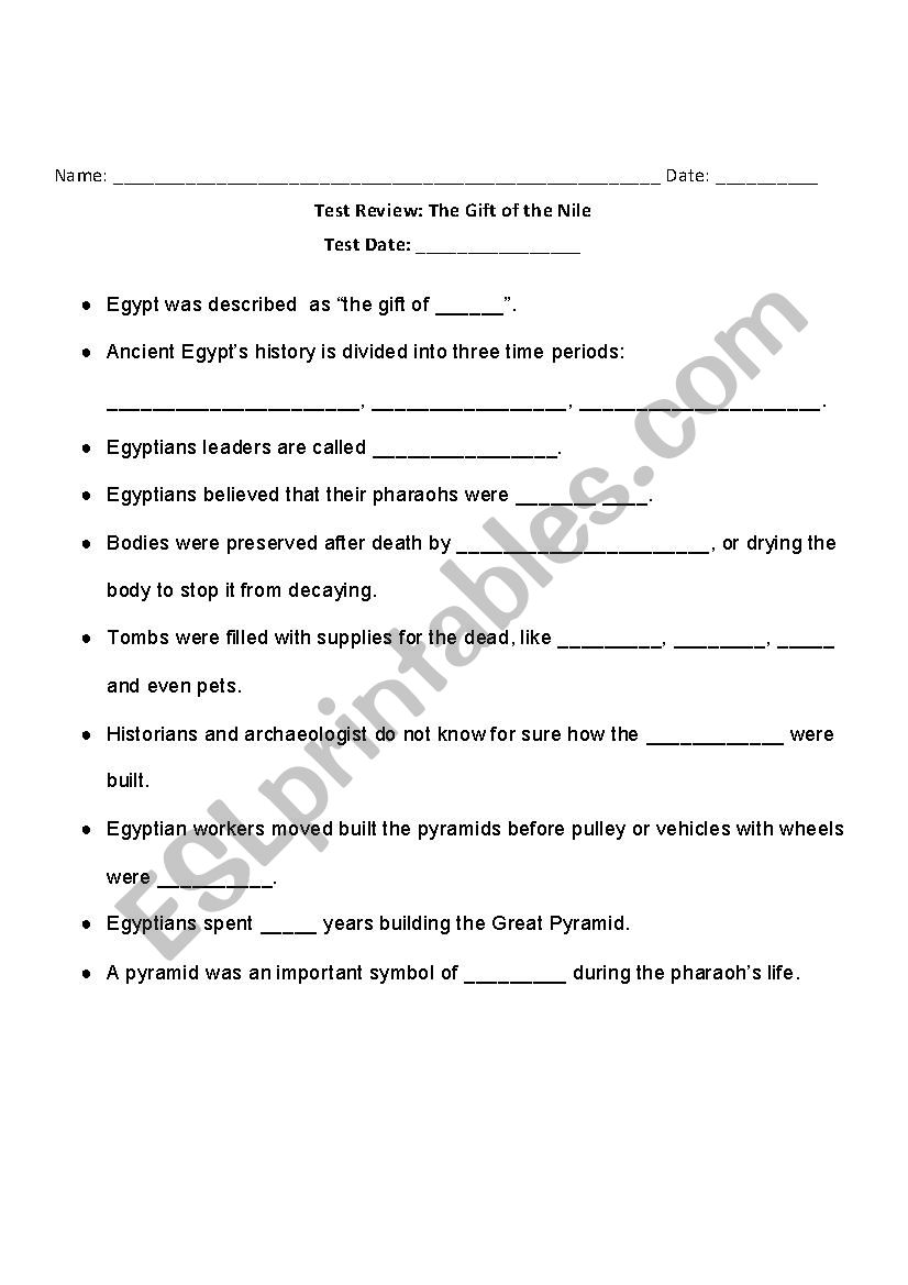 Free pyramids on the nile worksheet answers, Download Free pyramids on ...