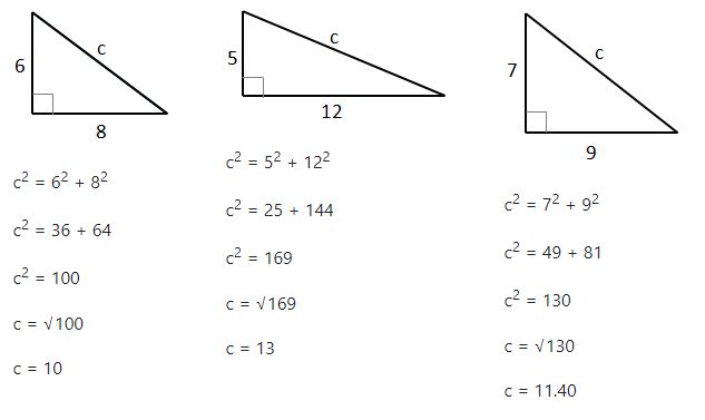 Pythagoras Theorem Formula Proof Examples Applications Worksheets Library