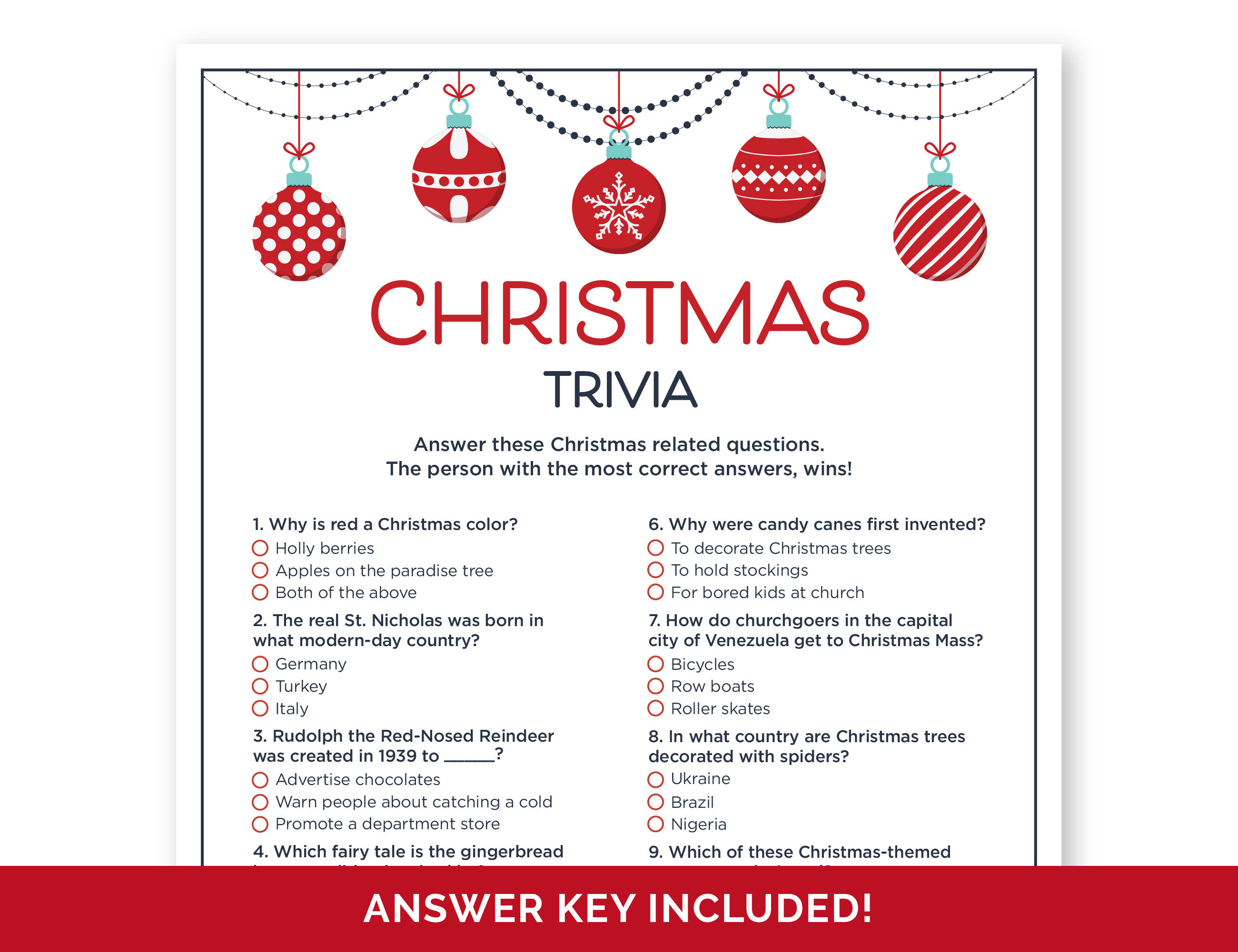 Christmas Trivia Game Printable Holiday Trivia Questions With Christmas Trivia Game Printable Holiday Trivia Questions With