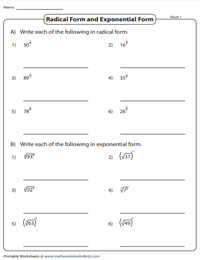 Radicals Worksheets - Worksheets Library
