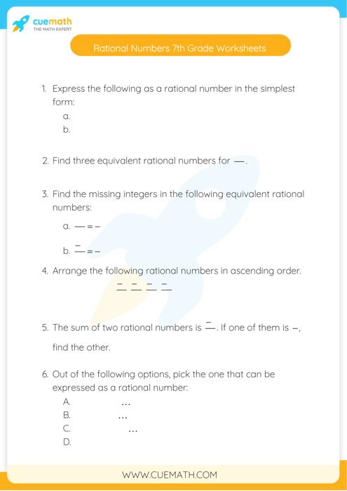 Rational Numbers On Number Line Representation Examples Faqs