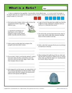 What is a Ratio? | 6th Grade Ratio Worksheets - Worksheets Library