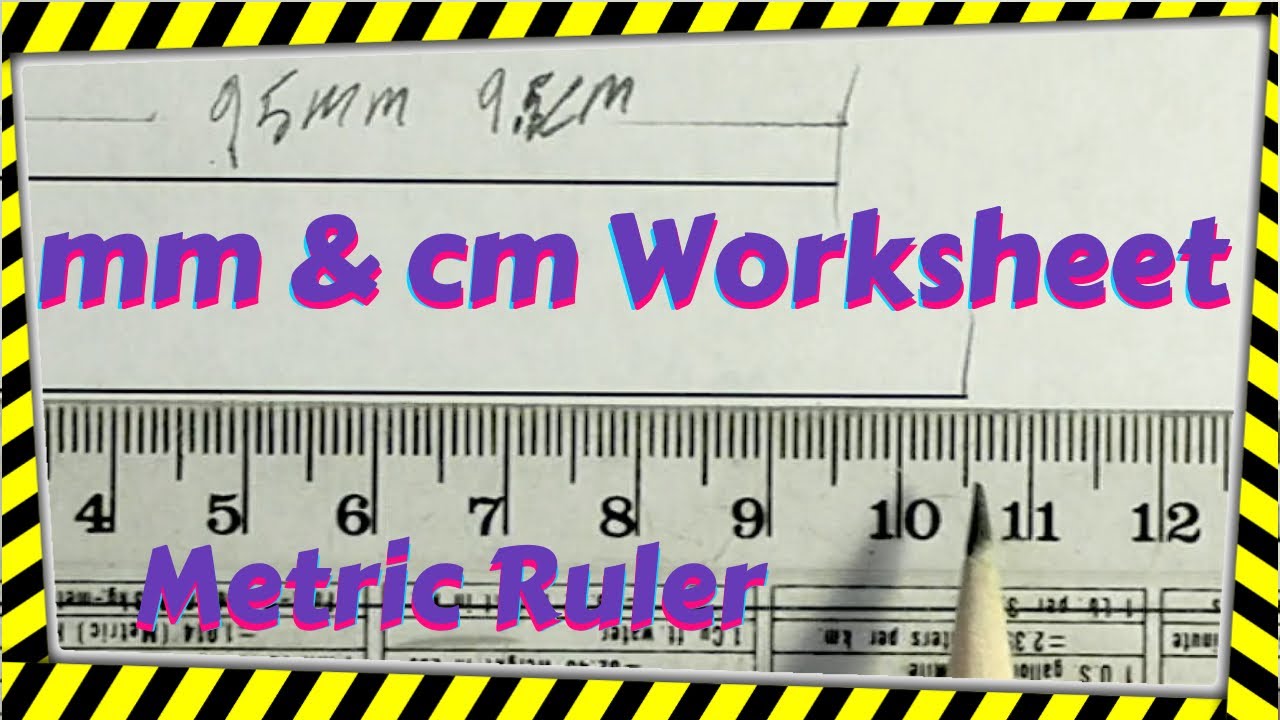 Metric Ruler Worksheet: Teachers and Students help learn Measuring - Worksheets Library