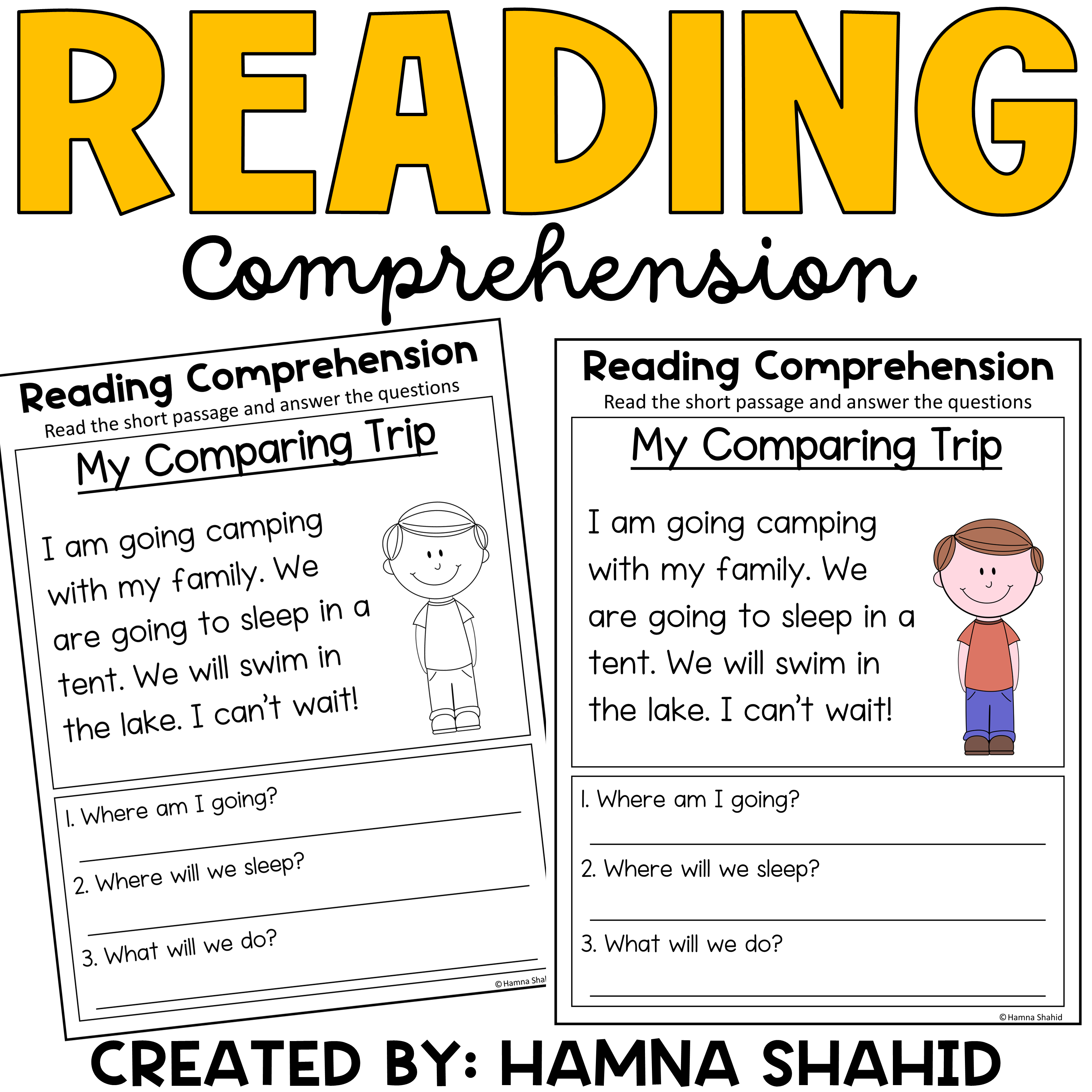 Reading Comprehension Passages and Questions | Made By Teachers ...