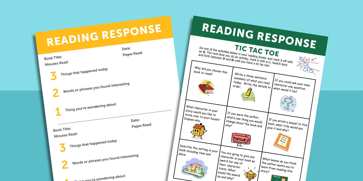 The Best Ideas for 5-Minute Reading Responses - Worksheets Library