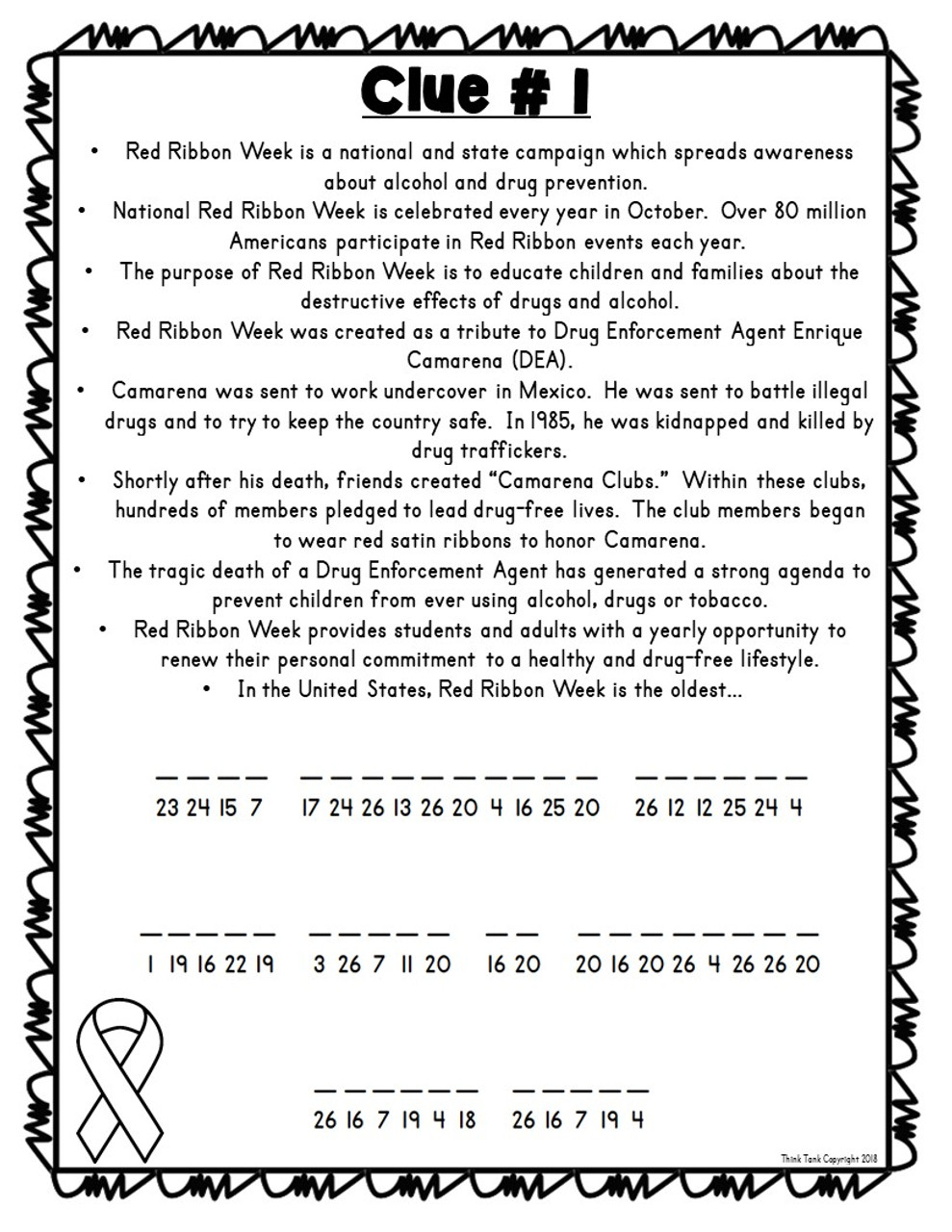 Red Ribbon Week I promise to be drug free by The Primary Sisters ...