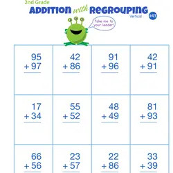 Printable 2nd Grade Two-Digit Addition and Regrouping Worksheets ...