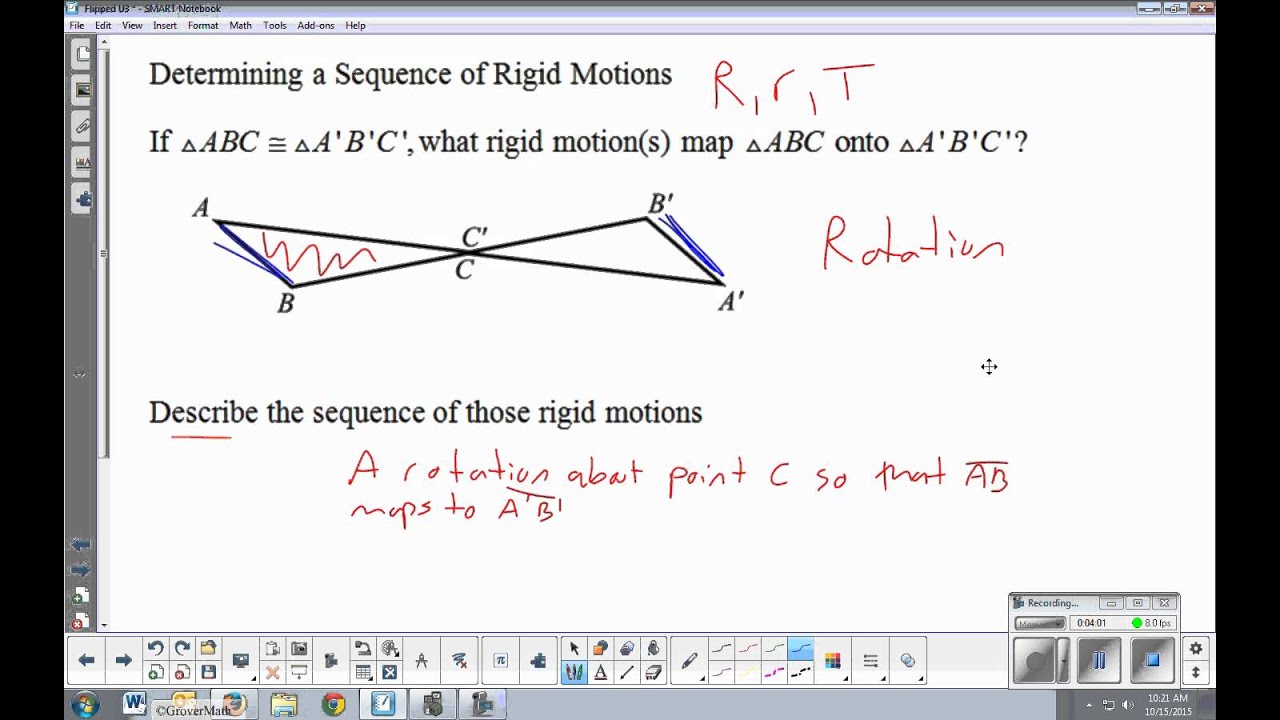 3 - 6 Determining a Sequence of Rigid Motions - Worksheets Library