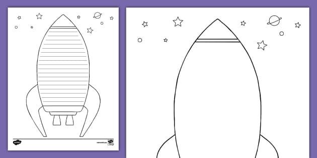 Rocket Ship Writing Templates (teacher made) - Twinkl - Worksheets Library